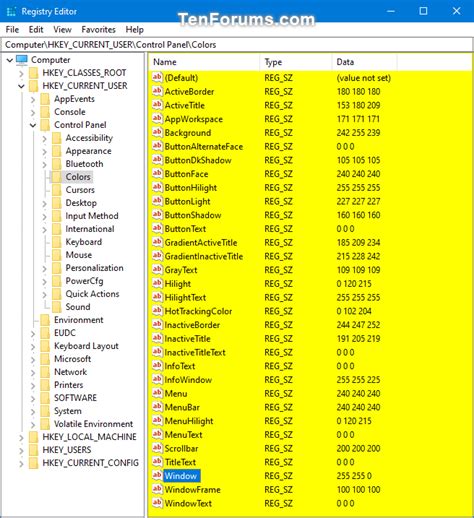 Change Window Background Color In Windows Tutorials