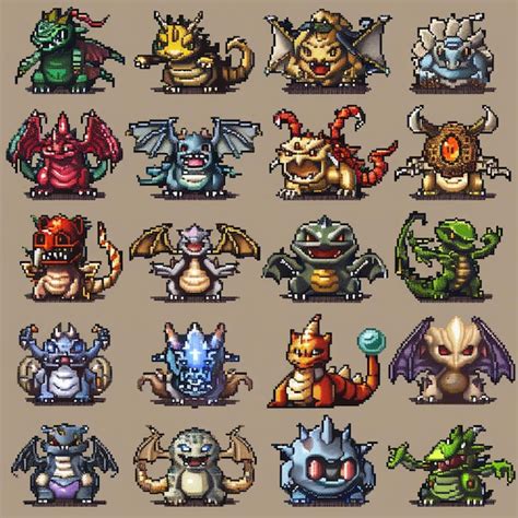 rpg monsters rpg enemies sprites rpg maker enemy spri premium ai