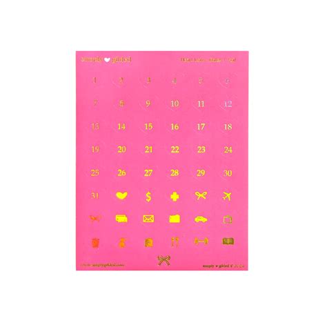 Colorful Date Dots Dates You Pick Simply Gilded