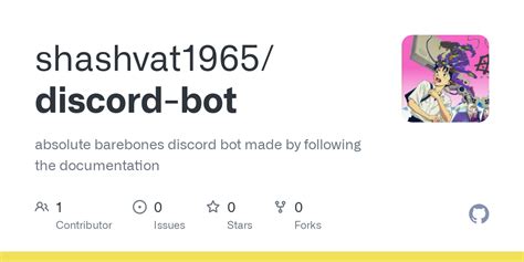 Github Shashvat1965discord Bot Absolute Barebones Discord Bot Made
