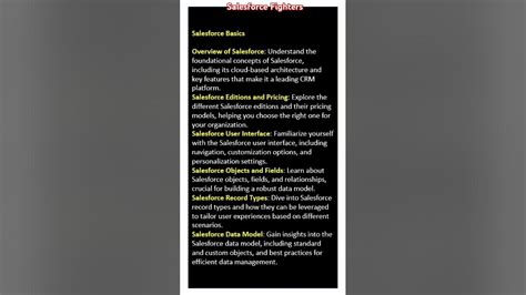 Salesforce Basics Salesforcefighters Youtube