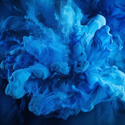 Premium Ai Image Azure Color Splash