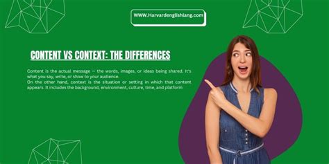 Content Vs Context Whats The Difference Harvard English