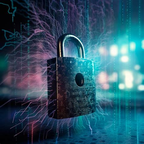 premium ai image a lock with the word lock on it
