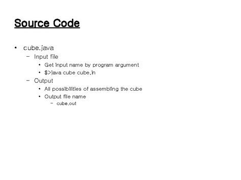 cube assignment 2 programming language spring 2003 cube
