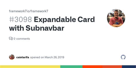 Expandable Card With Subnavbar · Issue 3098 · Framework7ioframework7