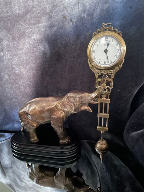 Junghans Mystery Swinging Elephant Clock Etsy