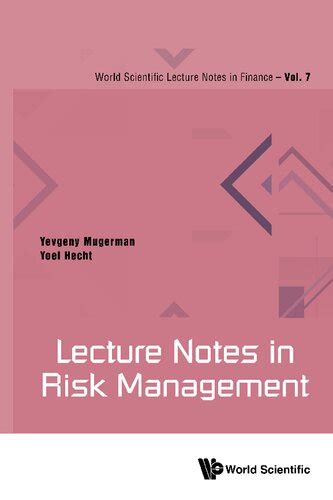 Lecture Notes In Risk Management Team Ira Pdfepub Version