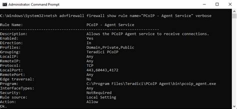 What Firewall Rules Are Created By The PCoIP Agent HP Anyware Support