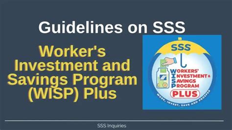Guidelines On SSS WISP Plus SSS Inquiries