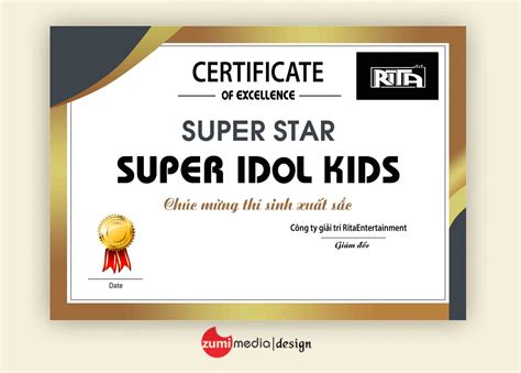 Psd Giấy Chứng Chỉ Certifi Zumi Store