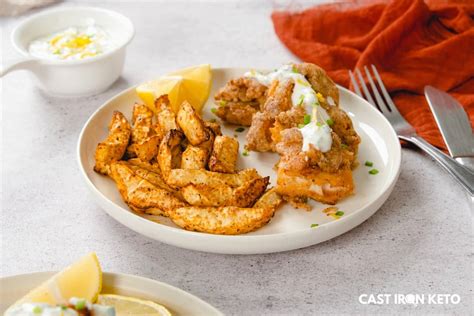 Keto Fish And Chips Recipe Gluten Free Cast Iron Keto