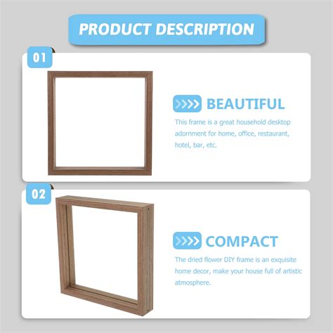 Lexsomeo Glass Display Frame With Frame Specimen Frame Double Glass