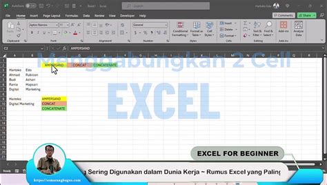 cara menggabungkan 2 cells excel ke dalam 1 cell 2024 video dailymotion