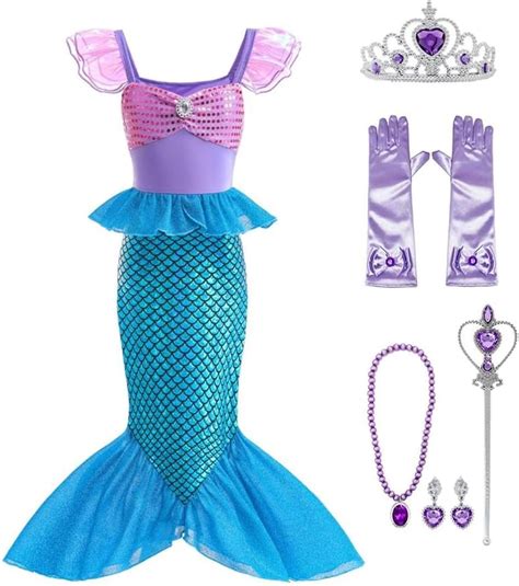 Dressy Daisy Disfraz De Princesa Brillante Cola De Sirena Para Fiesta
