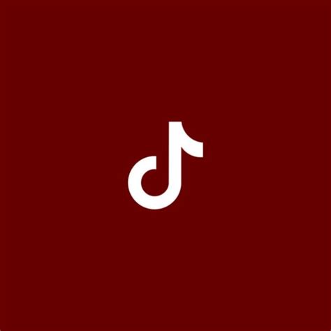 Red Tiktok Icon Design