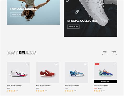 nike ui design behance