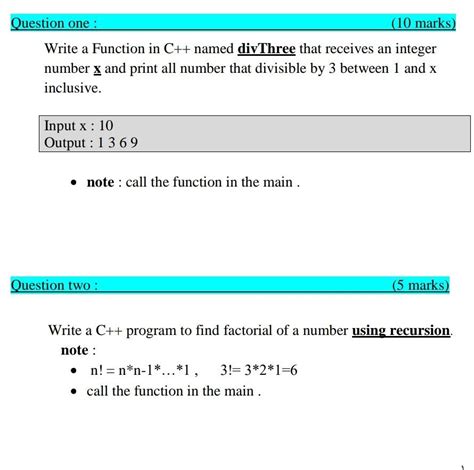 Solved Question One 10 Marks Write A Function In C