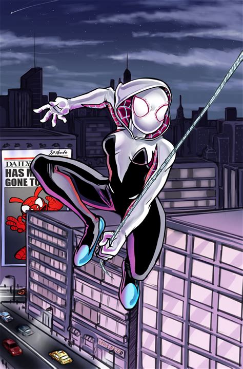 Spider Gwen Pono  смешные картинки и другие приколы комиксы гиф анимация видео лучший