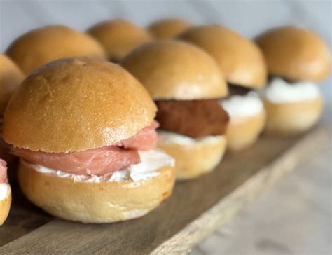 Mini Sliders Box The Bagel Co