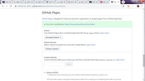 git gh pages d build failed at deploy script stack overflow