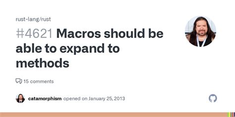 macros should be able to expand to methods · issue 4621 · rust lang