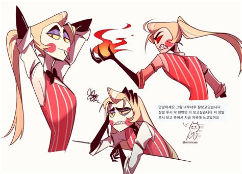 Lucifer Morningstar Hazbin Hotel Drawn By Reminoaa Danbooru