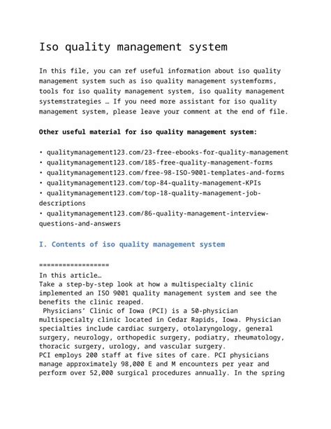 Docx Iso Quality Management System Dokumen Tips