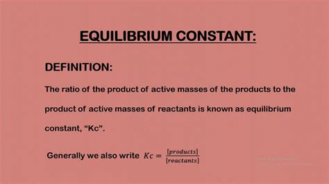 Is The Equilibrium Constant Always Positive At Nicholas Packard Blog