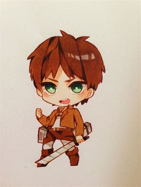 Shingeki No Kyojin Chibi Eren Jager Kyojin Dibujos Chibi Chibi