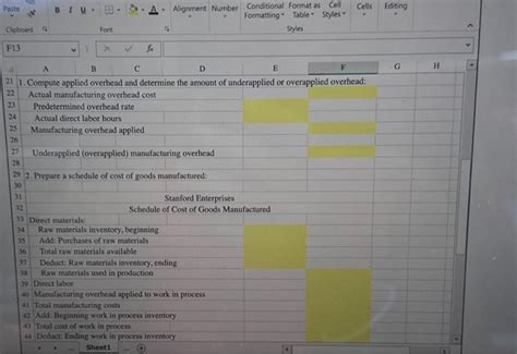 Solved Compute A Predetermined Overhead Rate Chegg