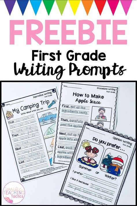 Writing Prompts 1st Grade Worksheets 120 Printable Pdf Template
