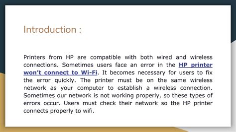 PPT Methods To Connect HP Wireless WiFi Printer On Windows PowerPoint Presentation ID 11776517