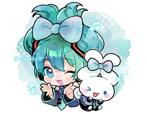 Hatsune Miku Cinnamoroll And Cinnamiku Vocaloid And More Drawn By Doradorakingyo Danbooru