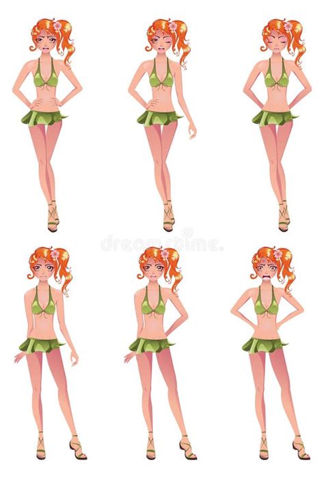 Grid Girl And Hot Car Stock Illustration Illustration Of Figure 13478592