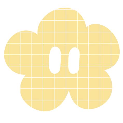 Yellow Flower Circle Cute Colourful Pastel Button Clasper Paper