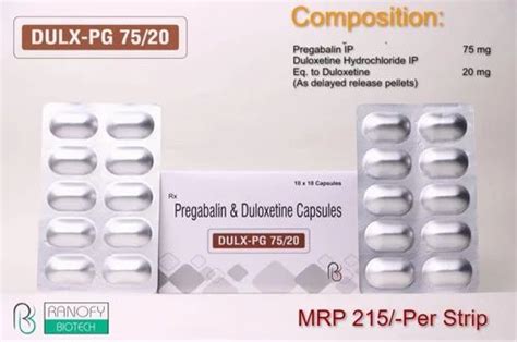 Pregabalin 75mg And Duloxetine Hcl 20mg As Delayed Release Pellets