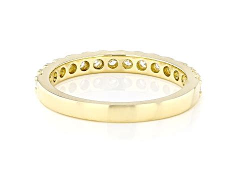 White Lab Grown Diamond F G Vs Si 14kt Yellow Gold Wedding Band Ring 0