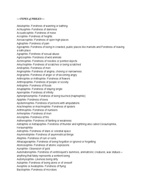 Types Of Philes Pdf