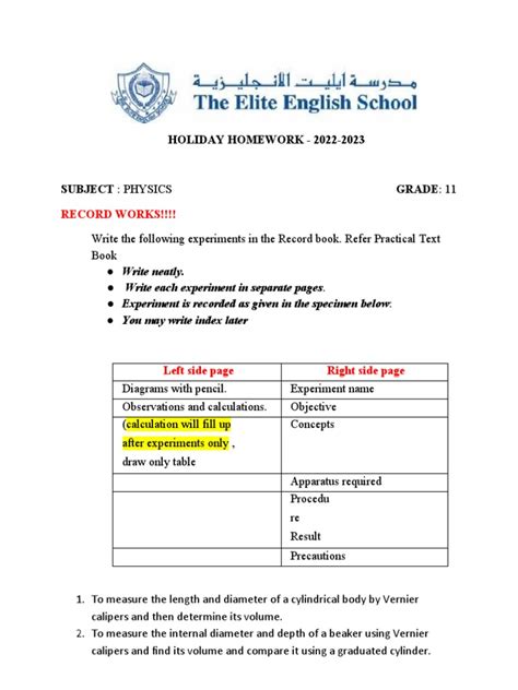 Gr 11 Physics Vacation Hw 22 23 1656228506 Pdf Scientist Science