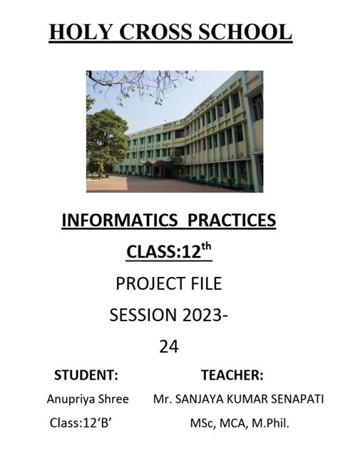 ip project class 12th anupriya pdf databases sql