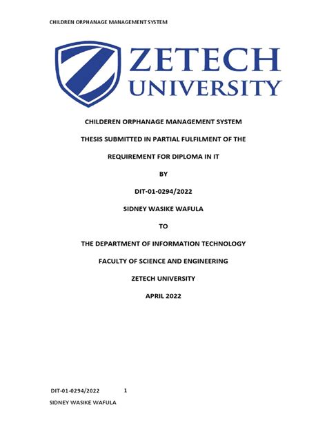 Chilren Orphanage Management System Pdf Graphical User Interfaces