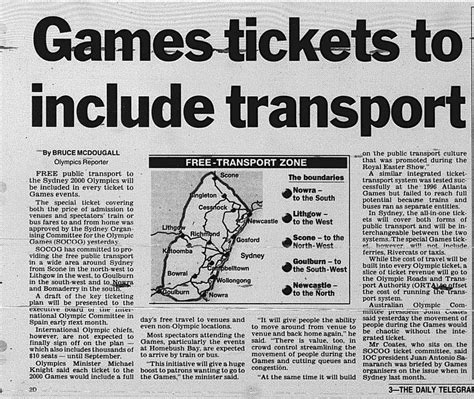 Olympic Transport May 23 1998 Daily Telegraph 3 Fabianamuso Flickr