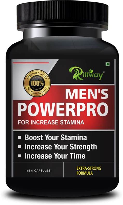 Riffway Mens Power Pro Natural Pill For Long Timing Bigger Harder Male