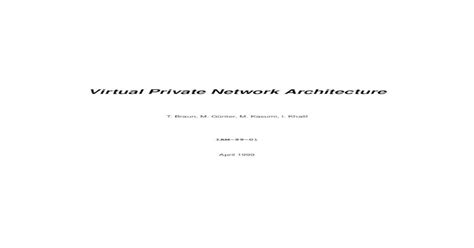 pdf virtual private network architecture · 2016 3 9 · virtual