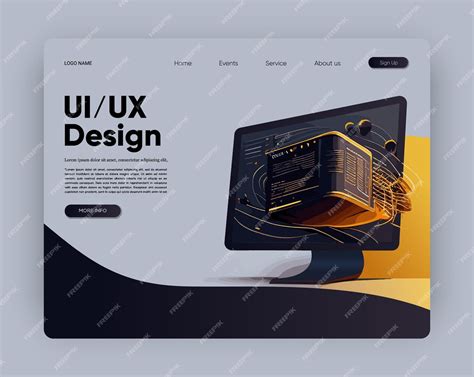 Premium Vector | A web page for ui ux design