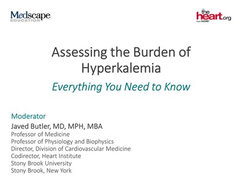 Assessing The Burden Of Hyperkalemia Everything You Need To Know Transcript