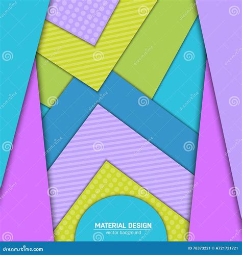 Vector Material Design Background Abstract Creative Concept Layout