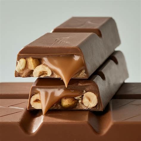 A Piece Of Chocolate That Has The Word On It Premium Ai Generated Image