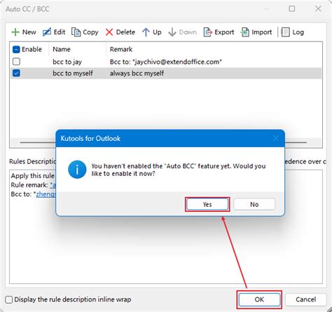 How To Always BCC Myself While Sending Email Through Outlook